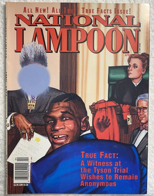 NATIONAL LAMPOON MAGAZINE "True Facts" Issue. April 1992. Tyson Cover £ ...
