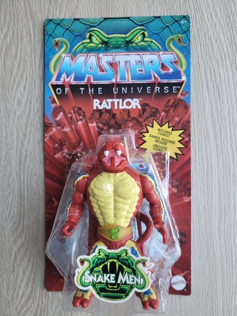 MASTERS OF THE Universe He-Man MOTU Origins RATTLOR Snake Hommes NEUF ...