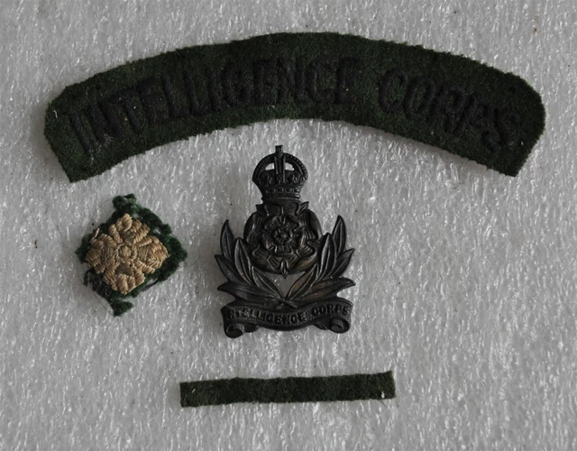 WW2 BRITISH ARMY Intelligence Corps Officers Bronze Osd Cap Badge ...