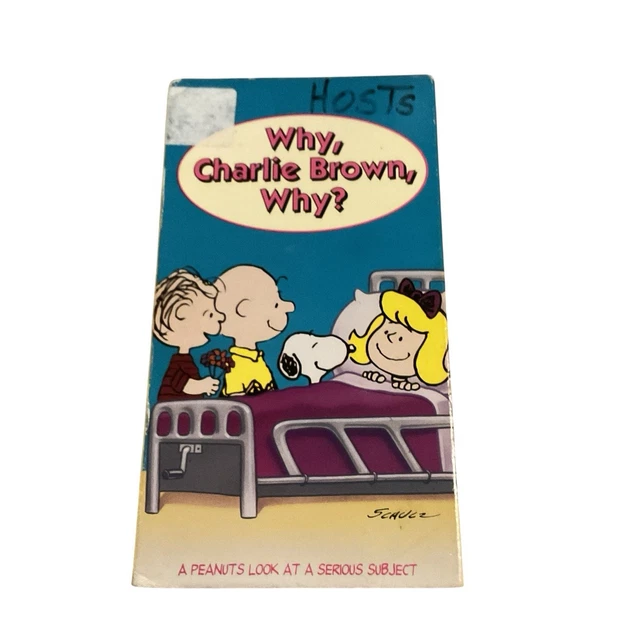 WHY CHARLIE BROWN Why 1995 VHS Paramount Peanuts Collection Slipcover ...
