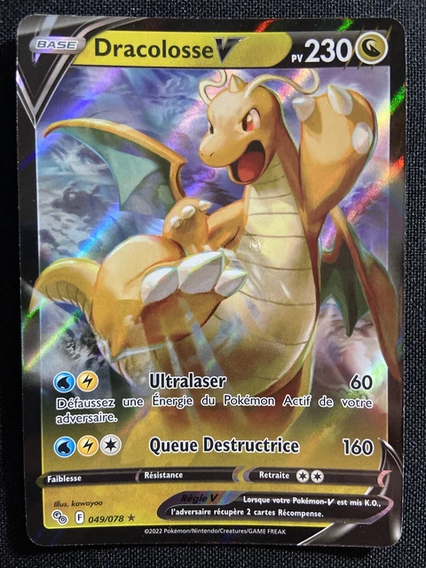 CARTE POKEMON BOSS Dragon Dracoloss V Max Full Art Edition Pokemon Go ...