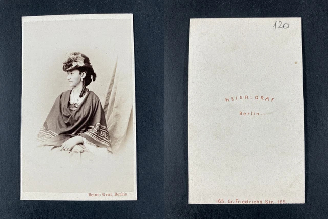 GRAF, BERLIN, FRÄULEIN Lessing Vintage cdv albumen print. EUR 99,00 ...
