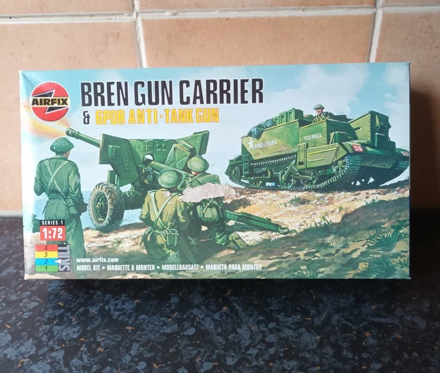 AIRFIX 1:72ND SCALE Bren Gun Carrier & Anti-Tank Gun Kit. complete ...