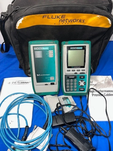 FLUKE MICROTEST OMNISCANNER Cat5 Cat5e Cat6 Certifier Tester £104.70 ...