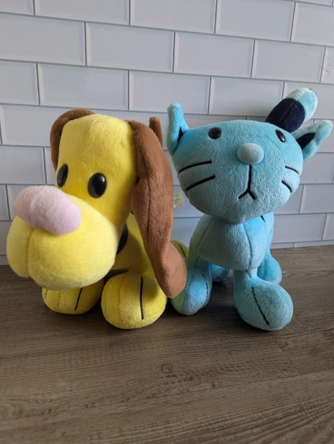 BOB THE BUILDER Scruffy Dog & Pilchard Cat Plush Soft Toy Born To Play ...