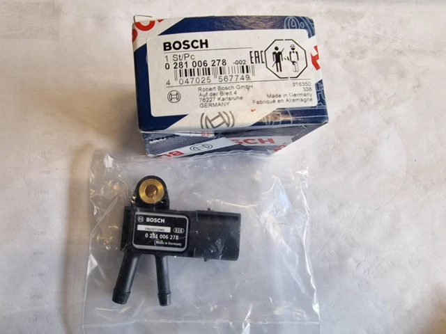 FOR VARIOUS MERCEDES Benz Dpf Exhaust Pressure Sensor Genuine Bosch ...