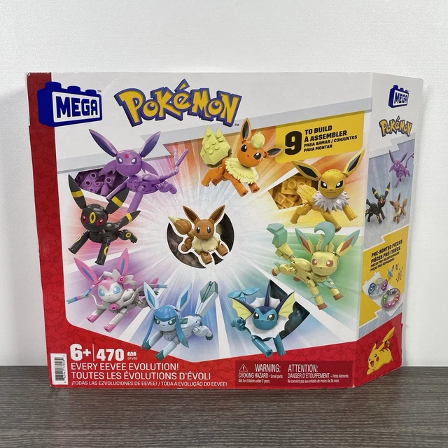 MEGA POKÉMON BUILDING Toys Set Every Eevee Evolution | #GFV85 | New & Sealed £37.99 - PicClick UK