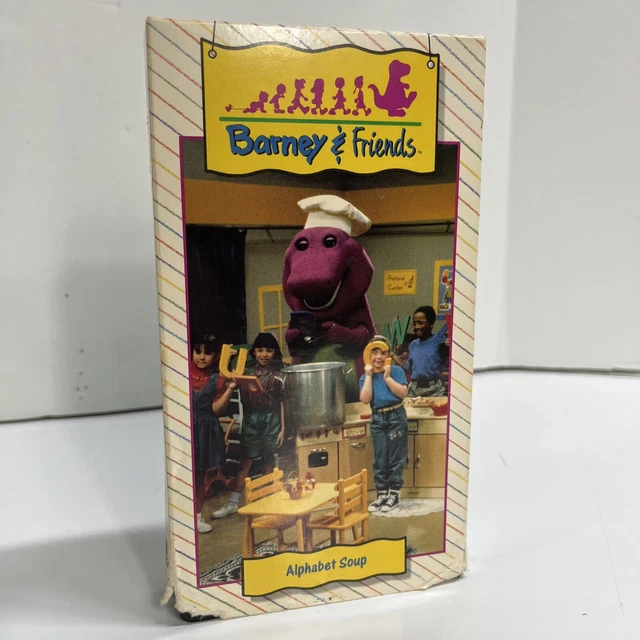 VINTAGE BARNEY & Friends VHS Alphabet Soup 1992 Time Life Video ...