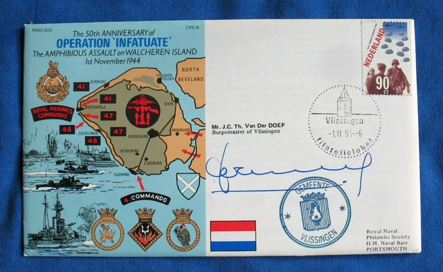 ROYAL NAVY COVER Infatuate Walcheren Marines Commando RNSC(6)12 CPS14 ...