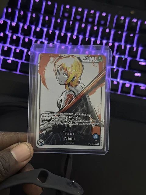 ONE PIECE CARD Game Nami Alt Art OP03-040 L Pillars of Strength ...