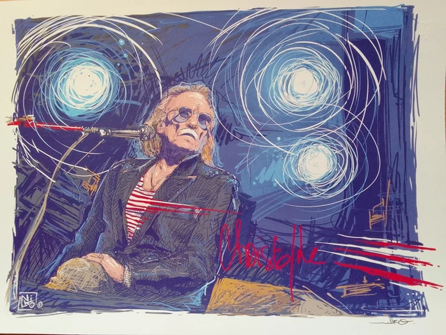 SÉRIGRAPHIE CHRISTOPHE - NILKO signée 50x35 art Belivaqua Paradis ...