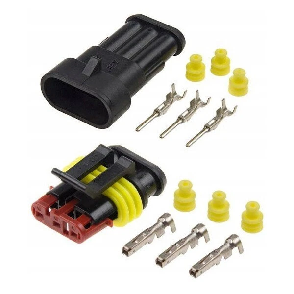 KIT CONNECTEUR ÉLECTRIQUE 1-6 Broches 12V 24V Étanche Superseal AMP EUR 1,37 - PicClick FR