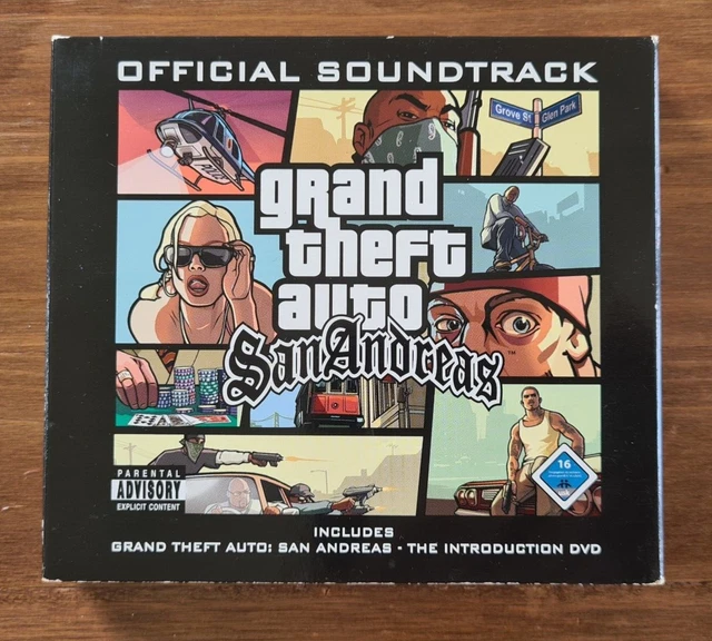 GRAND THEFT AUTO SAN ANDREAS / B.O SOUNDTRACK DIGIPACK 2 CD + DVD BON ...