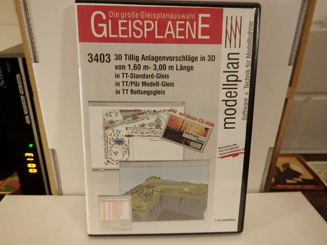MODELLPLAN 3403, GLEISPLÄNE für Tillig TT Gleis aus CD-Rom EUR 12,00 ...