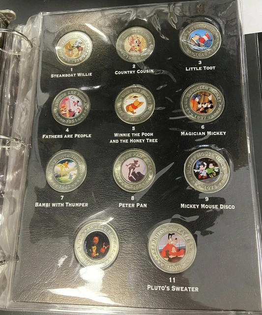 THE DISNEY DECADES Coins Complete Album Collection ALL 55 Coins ...
