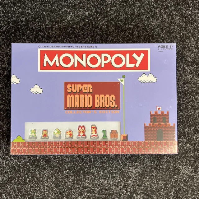 NINTENDO SUPER MARIO Bros Monopoly Board Game Collectors Edition - New ...