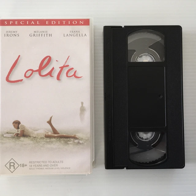 LOLITA VHS 1997 Rated R Jeremy Irons Melanie Griffith Dominique Swain ...