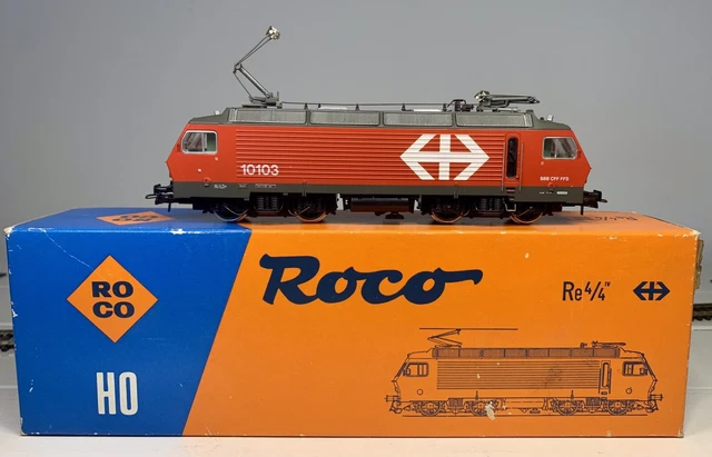 ROCO 04178 B HO Gauge Swiss Re 4/4 IV Electric Loco 10103 In Red SBB ...