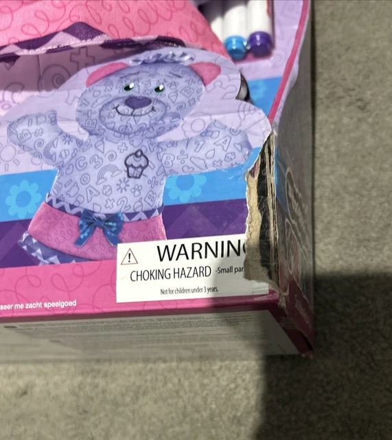 PLUSH TOY UNICORN Bear Scribble Me Friend Draw Doodle Washable ...