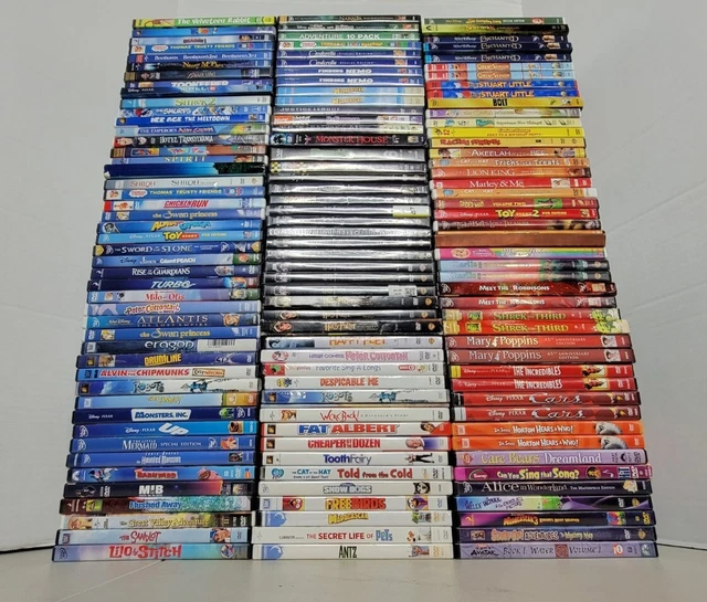 WHOLESALE LOT 100+ DVDs Kids & Family Children's Baby Pixar Disney ... WHOLESALE LOT 100+ DVDs Kids & Family Children's Baby Pixar Disney ...