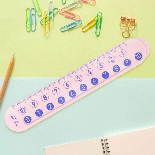 DIGITAL RULER KIDS Slide Ruler Children Number Learning Ruler ...