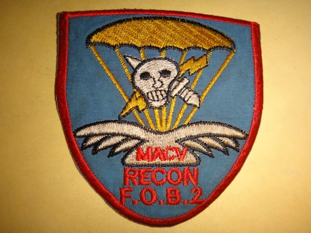 VIETNAM WAR PATCH US 5th SFG MACV RECON FOB-2 In Central Highlands £10. ...