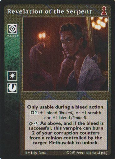 REVELATION OF THE Serpent - Modifier [Presence / Protean] VTES V:TES ...