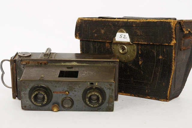 VERASCOPE STEREO CAMERA with early CARL ZEISS JENA SII 54mm lenses EUR ...