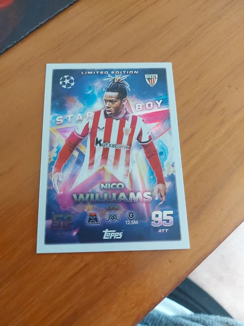 TOPPS MATCH ATTAX CL 2025-26 LE 6 Nico Williams Star Boy Limited ...