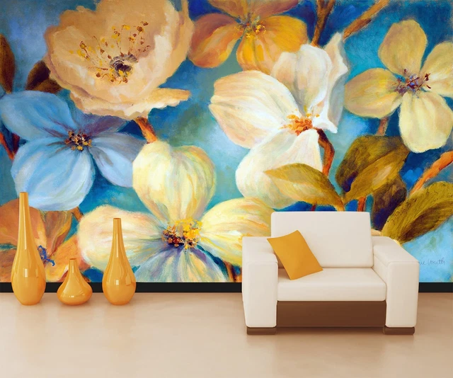 3D FLOWER PATTERN 901 Wallpaper Mural Paper Wall Print Indoor Murals CA ...