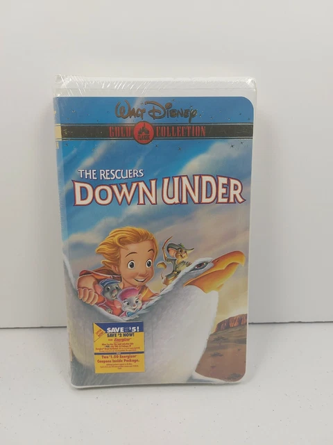 THE RESCUERS DOWN Under (VHS, 2000, Gold Collection Edition) SEALED $8. ...