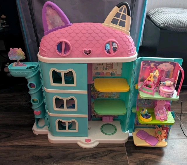 GABBY'S DOLLS HOUSE Purrfect Dollhouse Play Set With Extra Rooms and ...
