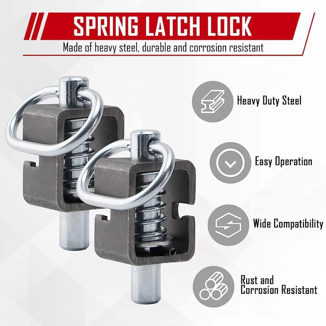 SPRING LATCH LOCK, Weld-On Spring Latch Assembly, Trailer Gate Latch ...