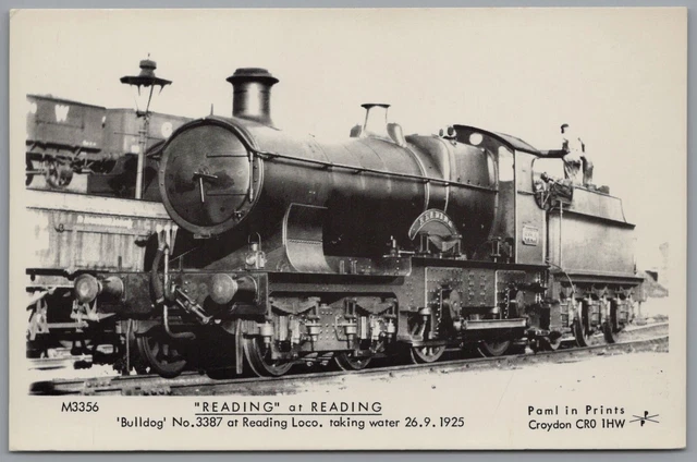 STEAM RAILWAY TRAIN Loco No 3387 At Reading Unposted Pamlin Postcard £5 ...