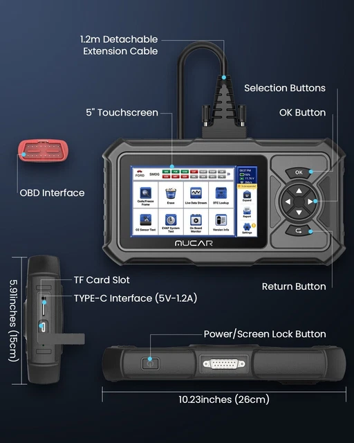 SUZUKI VITARA AUTO Diagnostic Tablet OBD2 Fault Code Reset Scanner Tool CD9 2024 $284.18 ...