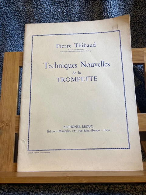 PIERRE THIBAUD TECHNIQUES Nouvelles de la trompette partition editions ...