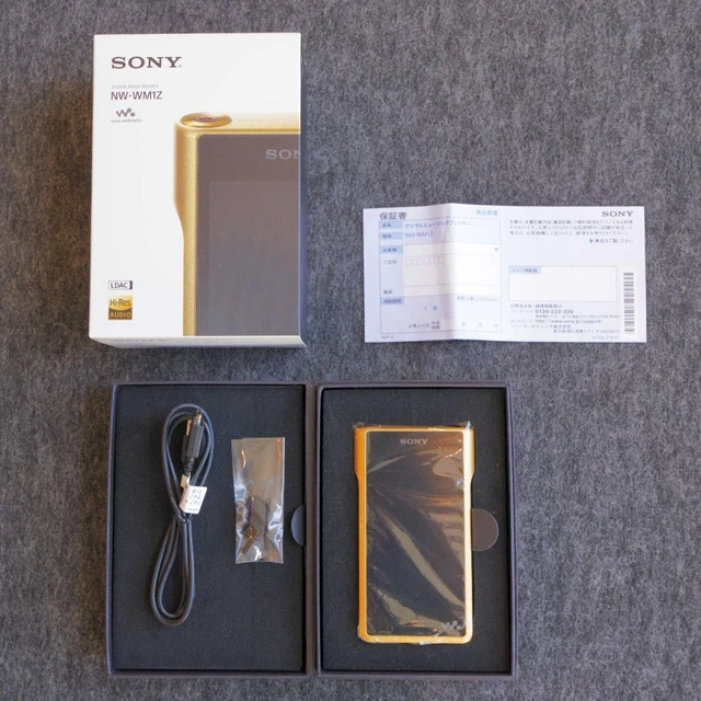 SONY WALKMAN NW-WM1Z Gold Hi-Res Audio Player 256GB Excellent w/Box ...