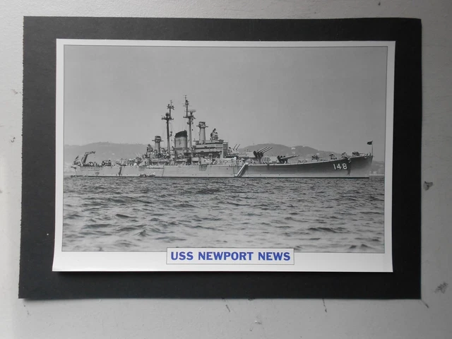 NAVAL PHOTO PRINT- Uss Newport News (1947) Heavy Cruiser £2.25 ...