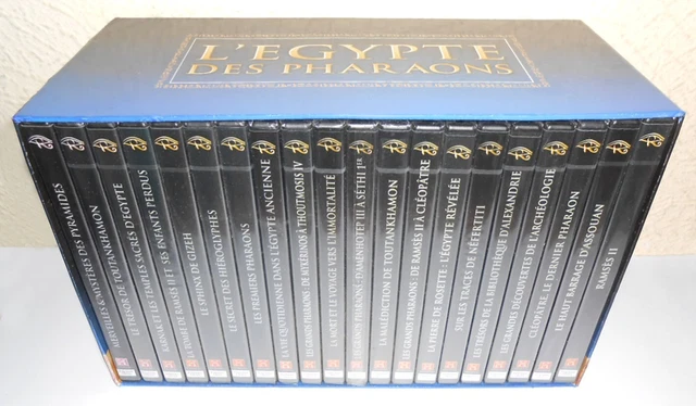 COFFRET DE L'INTÉGRALE L'ÉGYPTE DES PHARAONS en 20 DVDs dont 19 neufs sous cello EUR 49,00 ...