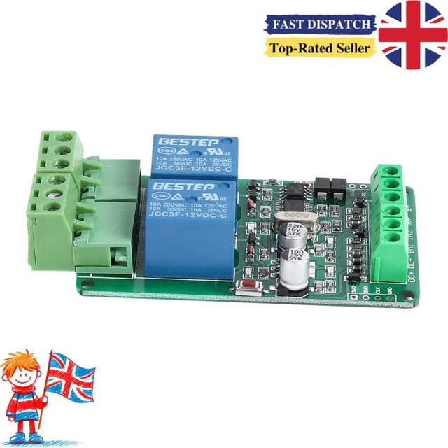 Modbus Rtu 2 Way Relay Module Ttlrs485 Interface Communication With Indicator £683 Picclick Uk
