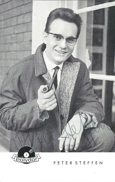 CARTOLINA PETER STEFFEN originale autografa firmata Polydor anni 60 EUR ...