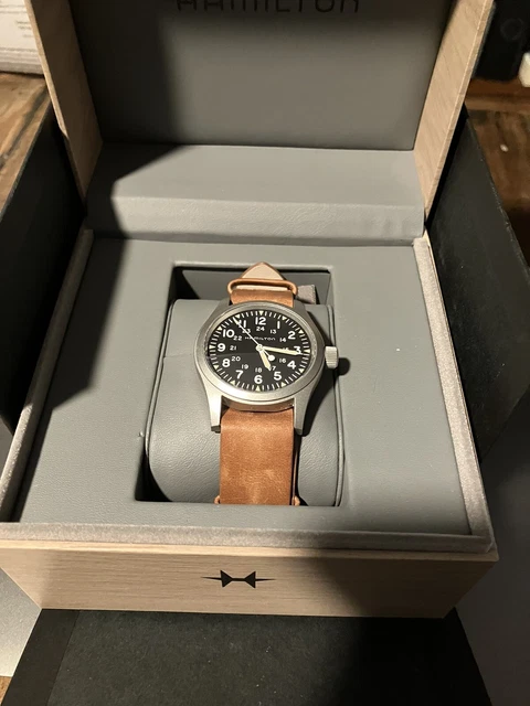 HAMILTON KHAKI FIELD Men's Black Watch - Mechanical EUR 337,02 ...