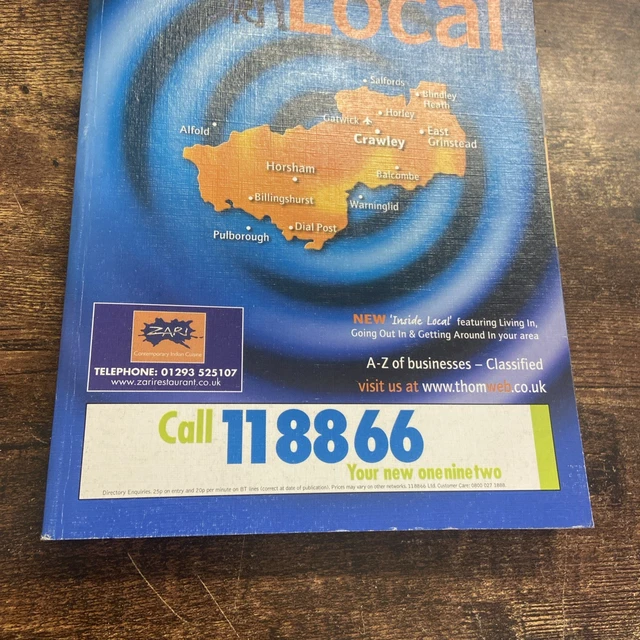 THOMSON LOCAL CRAWLEY 2003-2004 Directory £16.15 - PicClick UK
