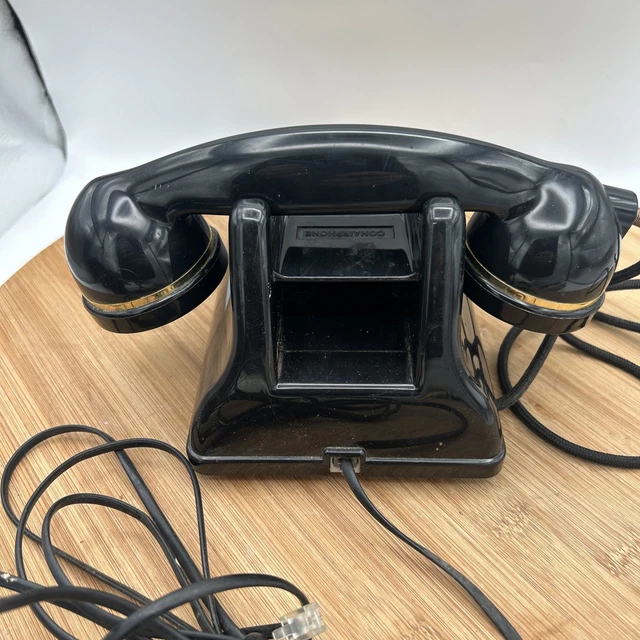 VINTAGE METROPOLIS PHONE. Black Push Button Rotary Dial. SW2504 Conair ...