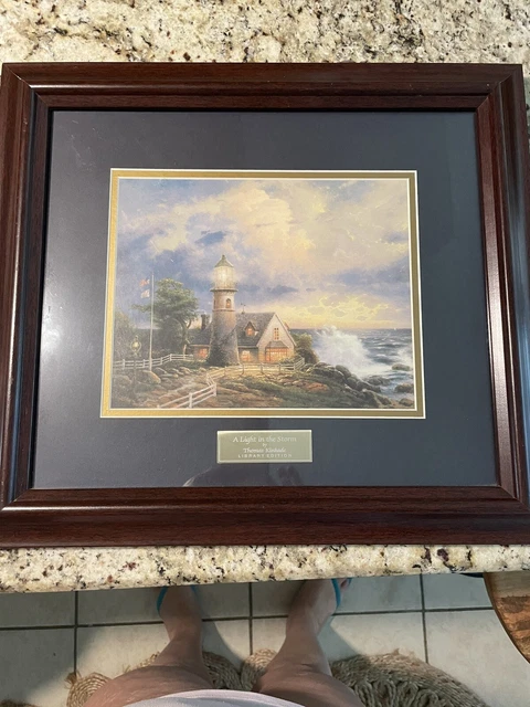 THOMAS KINKADE A Light In The Storm Library Edition 2005 Home Interiors ...