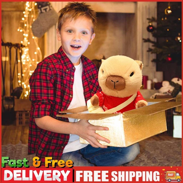 DIY CUTE CAPYBARA Plush with Clothes & Bag Kawaii Capybara Toy Home ...
