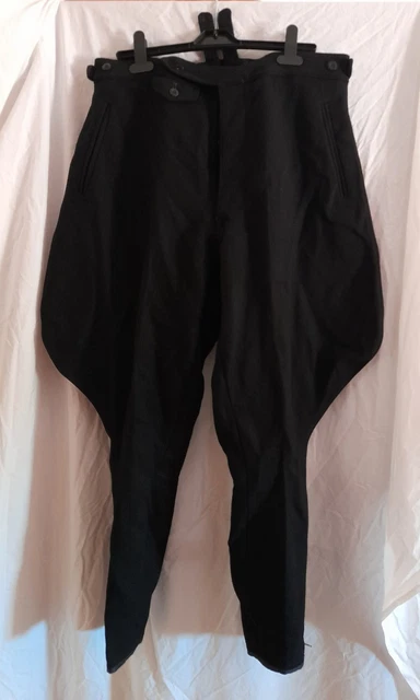 WW2 ORIGINAL GERMAN Elite Riding breeches in black for Allgemeine £75. ...