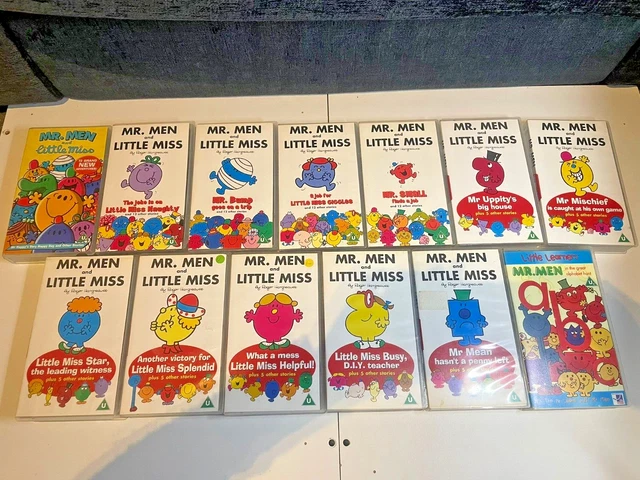 TESTED MR. MEN & Little Miss VHS Collection - 13 Video Tape Bundle ...
