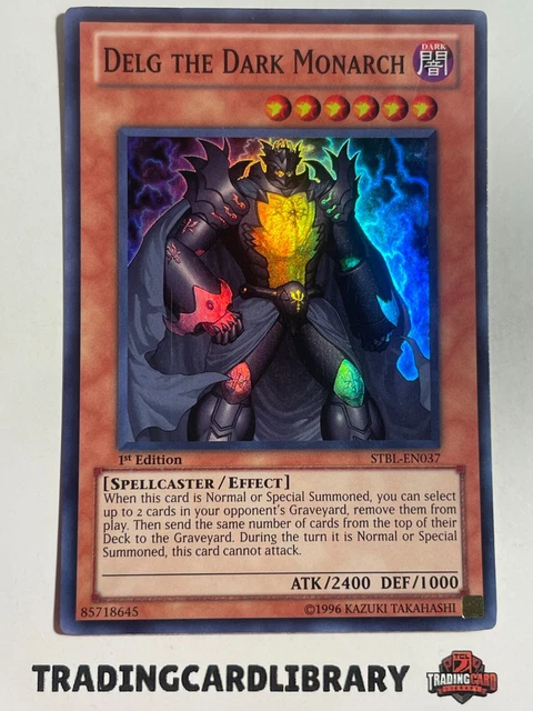 YUGIOH - DELG the Dark Monarch - Super Rare - STBL-EN037 - 1st Edition ...