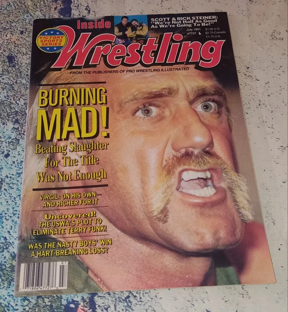 INSIDE WRESTLING MAGAZINE July 1991 WWF Cover Hulk Hogan Steiner Bros ...